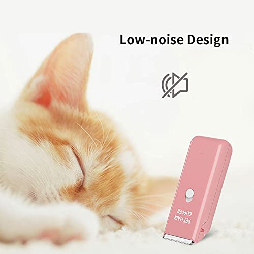 Dog Cat Home Hair Waterproof Clipper Portable Electric USB Rechargeable Pet Grooming Tools Low Noise Shaver Cordless Trimmer for Small and Large Pets