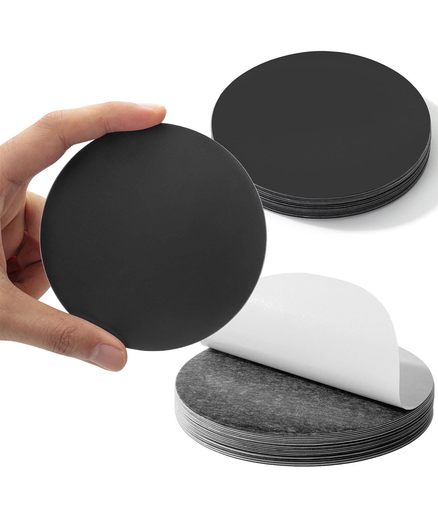 Mr. Pen- Round Magnets with Adhesive Backing, 20 pcs,4" Adhesive Magnetic Sheets with Adhesive Backing, Magnet Sheets with Adhesive, Magnets for Crafts Magnets with Adhesive Backing, Magnet Stickers