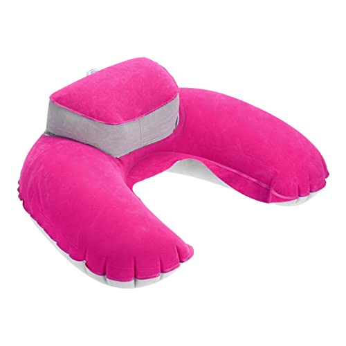 PATIKIL Travel Neck Pillow, U Shaped Pillow Portable Head Neck Support Travel Neck Flight Pillow for Airplane Train Office, Pink