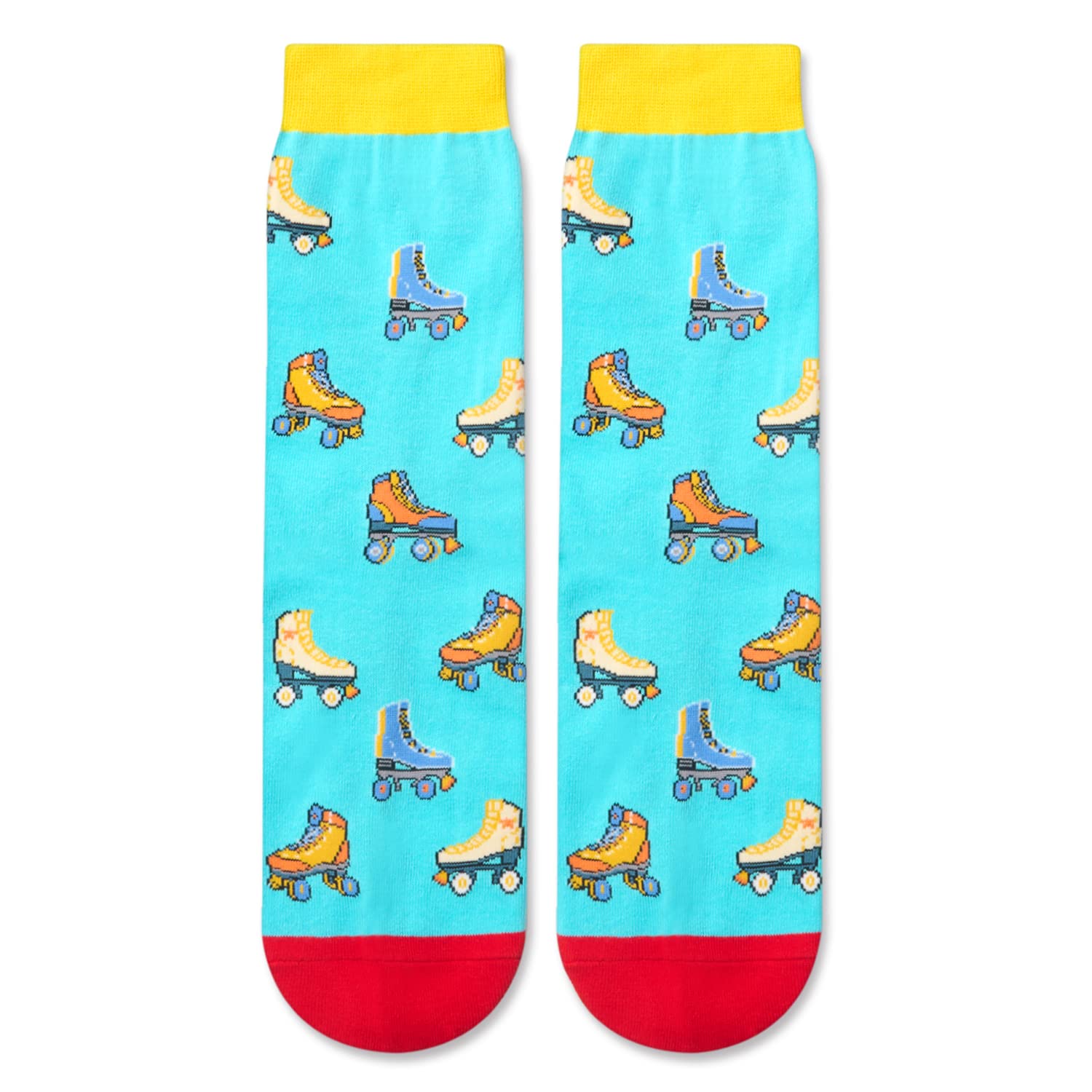 Zmart Roller Skate Gifts Roller Skating Gifts Skater Gifts For Women Men, Funny Roller Skate Socks Roller Skating Socks Skater Socks