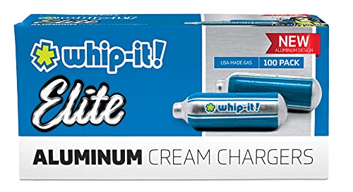 Whip-It! Elite Premium Aluminum N2O Whipped Cream Chargers 100-pack box