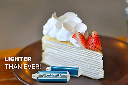 Whip-It! Elite Premium Aluminum N2O Whipped Cream Chargers 100-pack box