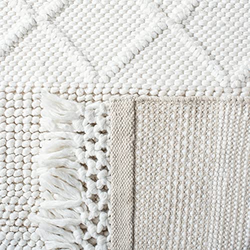 Safavieh Casablanca Collection 8' x 10' Ivory CSB278A Handmade Tassel Area Rug