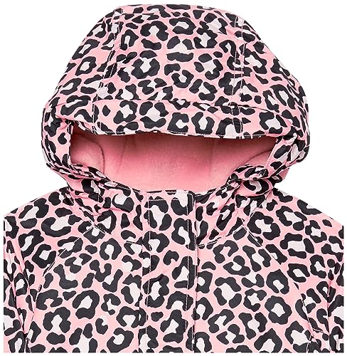 The Children's Place,And Toddler Heavy 3 in 1 Winter Jacket,Wind-resistant Water-resistant Shell,Fleece Inner,Cheetah Three Color_Strawberry Cream | STRAWBERRY CREAM,18-24 Monts
