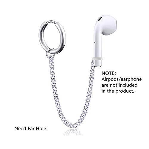 1 Pair (Need Ear Hole) Anti Lost Earring Strap Bluetooth Earphone Holders Accessories Unisex Anti-lost Earring Clip For AirPods Pro Earhooks-Style 6#