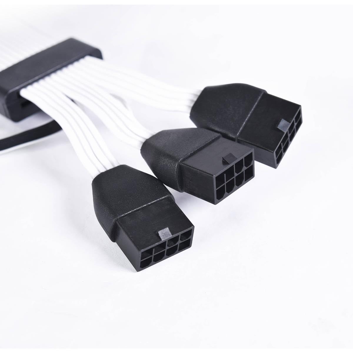 Lian-Li Strimer Plus V2 12VHPWR 3x 8-Pin Female to 12+4-Pin Male ARGB Extension Cable, 8-Light Guides