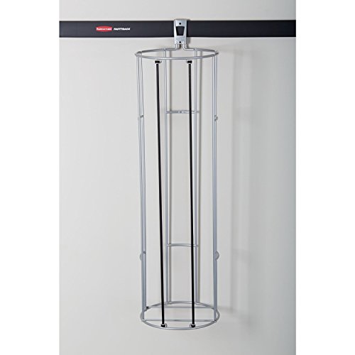 Rubbermaid Fasttrack Garage Storage Vertical Ball Rack & Fasttrack Garage Storage System Rail, 84", 1784416
