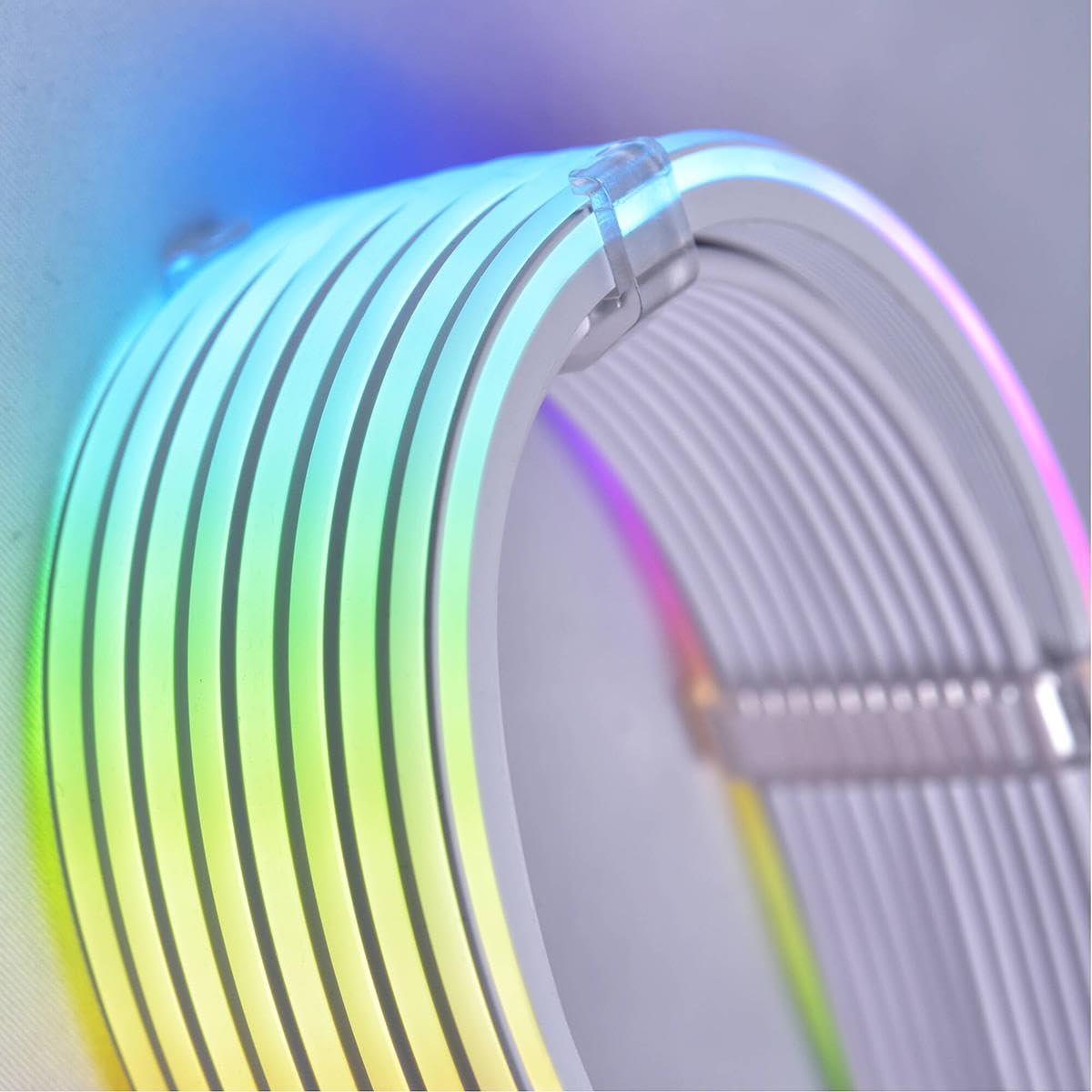 Lian-Li Strimer Plus V2 12VHPWR 3x 8-Pin Female to 12+4-Pin Male ARGB Extension Cable, 8-Light Guides