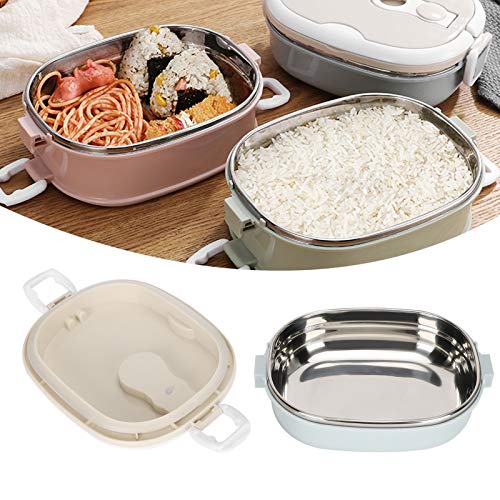 Bento Boxes, Lunch Box Portable Leakproof Stainless Steel Insulated Thermal Food Container Compartment Lunch Box for Student Children Work(Single Layer 900ml)