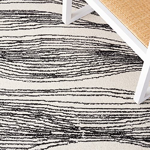 Safavieh Metro Collection 5' x 8' BlackIvory MET995Z Handmade Premium Wool Living Room Dining Bedroom Area Rug