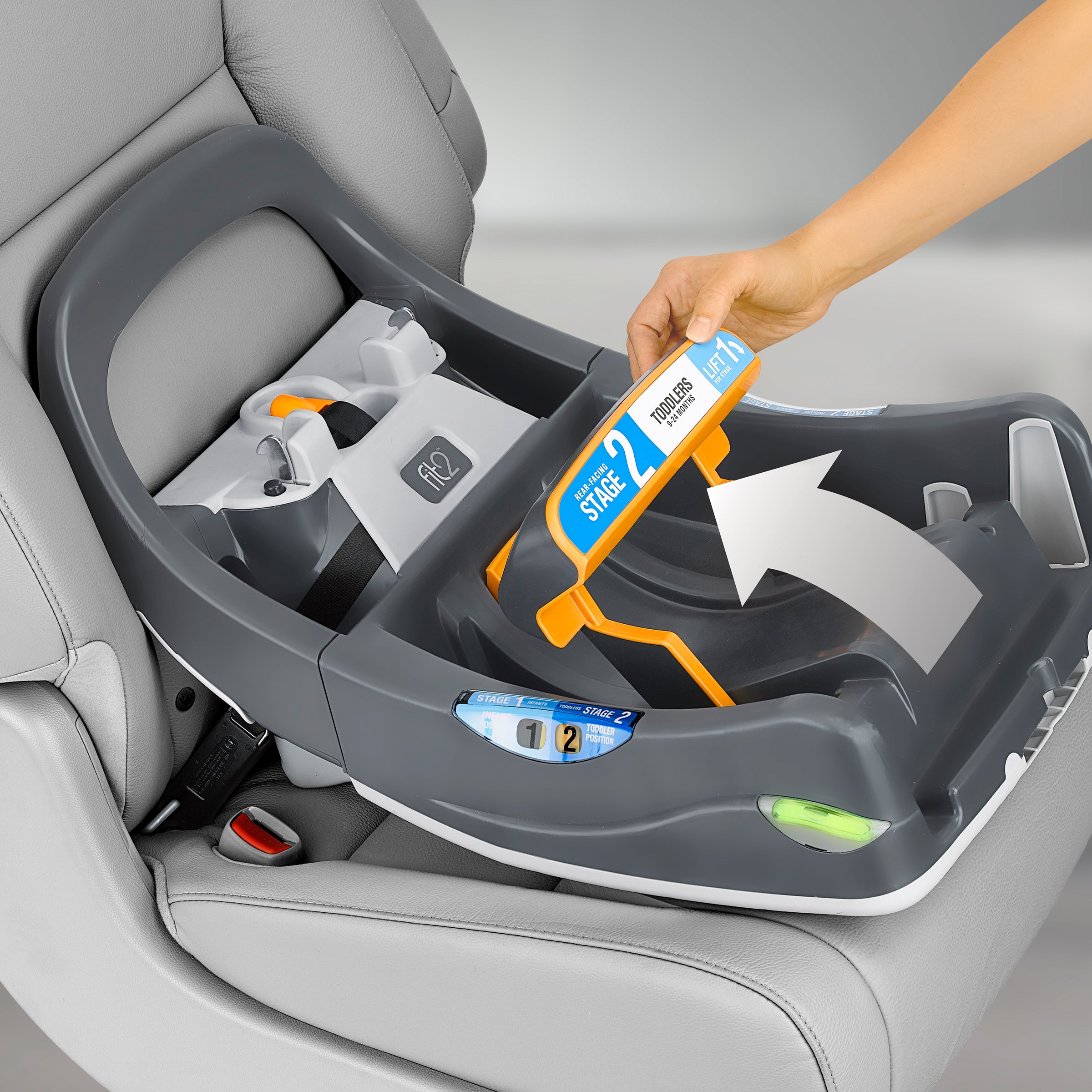 Chicco Bravo Quick-Fold Stroller - Black | Black & Fit2 Infant & -Toddler Car Seat - Venture | Grey