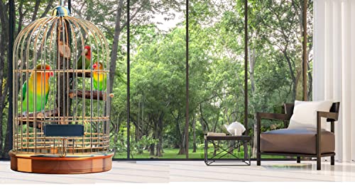 QeeHeng Bird Stand Perch,Natural Wood Parrot Perch Bird Cage,Bird Cage Perches for Parrots,Small Parakeets Cockatiels, Macaws, Parrots, Love Birds, Finches
