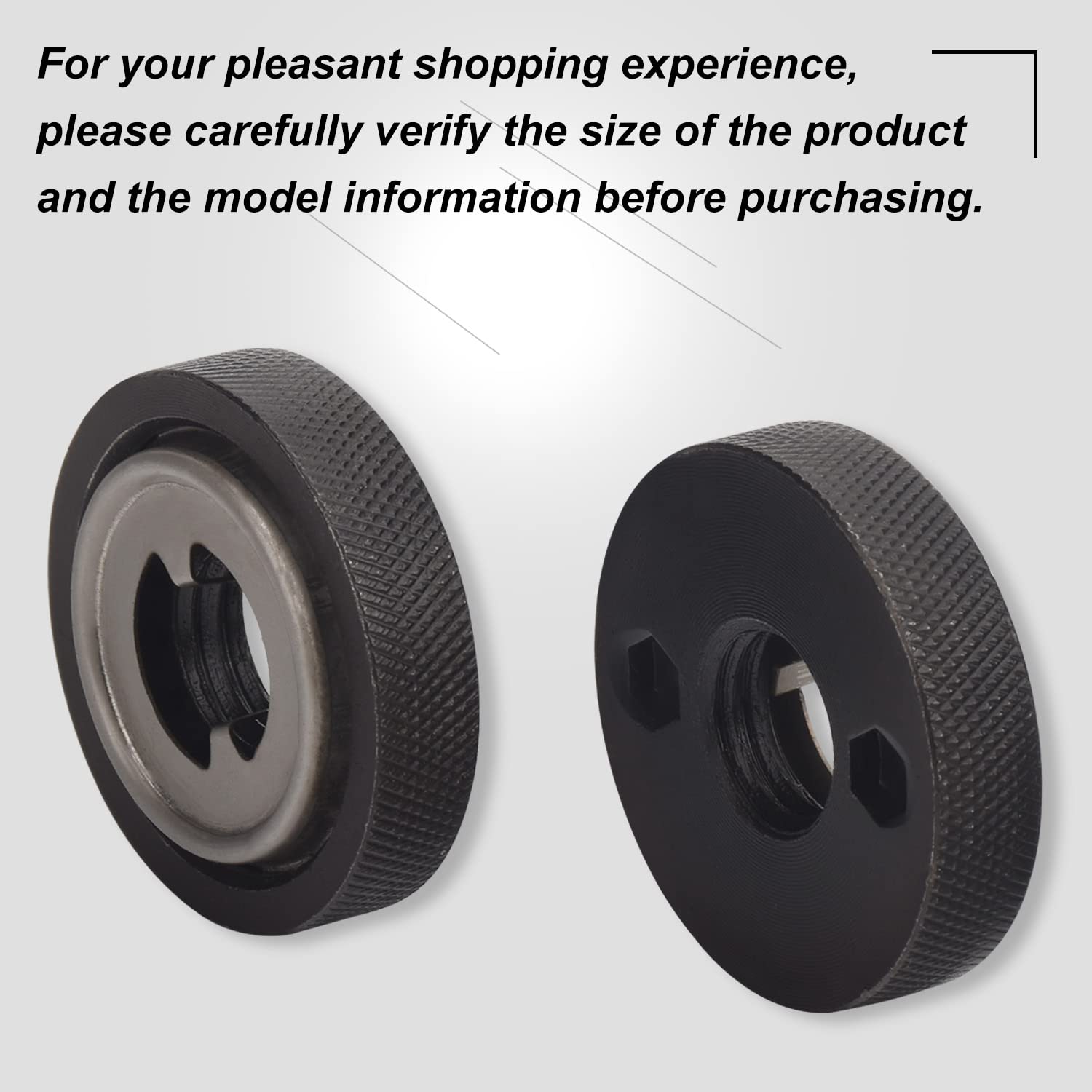 N484249 Angle Grinder Flanged Hex Nut Compatible with De-Walt Grinder DCG413B DCG413B-B3 DCG413P2-B3 DCG413R2 DCG414B DCG414T1 DCG414T2 DCG414T2-B3 DWE43214N DWE43231VS DWE4324-B3