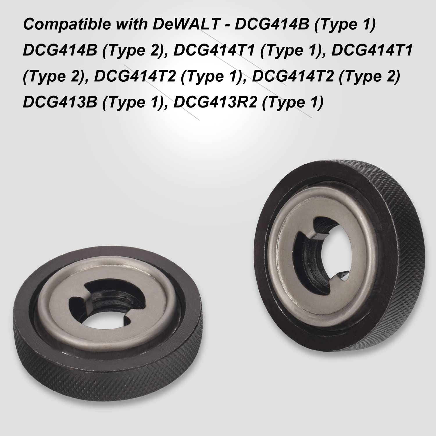 N484249 Angle Grinder Flanged Hex Nut Compatible with De-Walt Grinder DCG413B DCG413B-B3 DCG413P2-B3 DCG413R2 DCG414B DCG414T1 DCG414T2 DCG414T2-B3 DWE43214N DWE43231VS DWE4324-B3