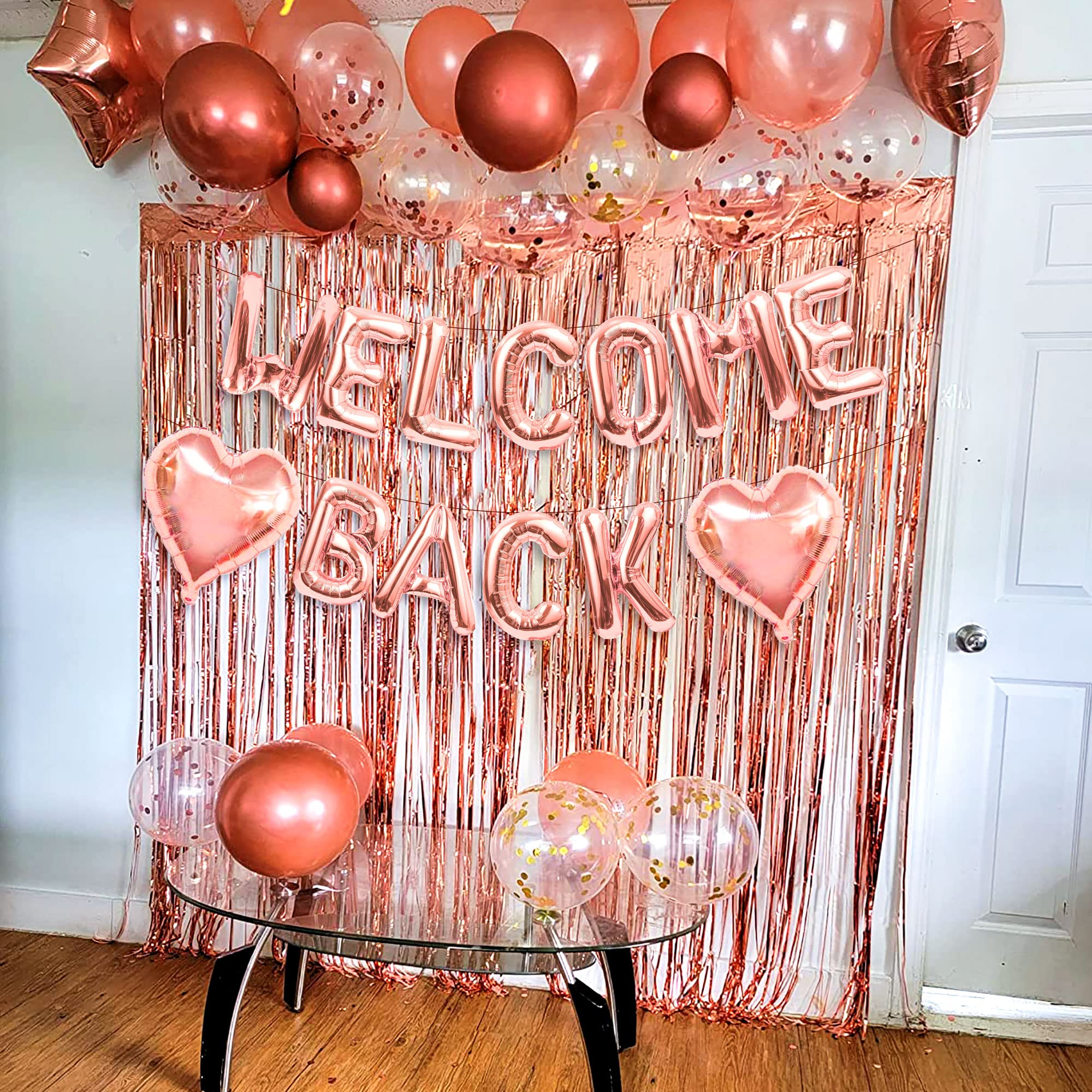 16 PCS Welcome Back Banner Balloons Welcome Back Office Decoration Welcome Back Banner Homecoming Party Moving Party Welcome Party Decoration
