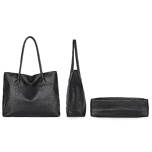 Montana West Tote Bags Large Leather Purses and Handbags for Women Top Handle Shoulder Satchel Hobo Bags MWC2-028EBK