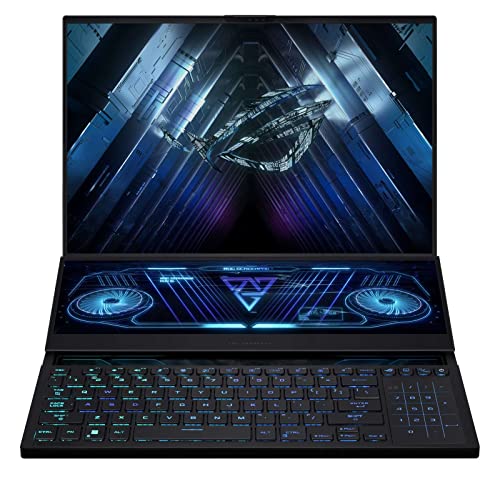 XOTICPC 2023 ASUS ROG Zephyrus Duo 16 GX650PZ Gaming Laptop (AMD Ryzen 9 7945HX, 32GB RAM, 2TB NVMe SSD, RTX 4080 12GB, 16" QHD+ 240Hz 3ms, Win 11 Pro) Gamer Notebook Computer