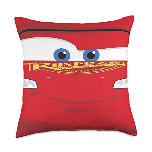 PIXAR Disney Cars Lightning McQueen Throw Pillow, 18x18, Multicolor