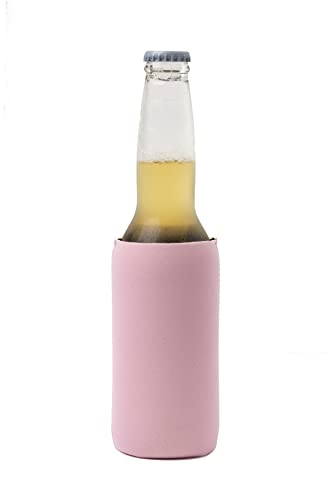 Snertz 8 Pack Slim Pink Blank DIY Sublimation Durable, Foldable , Insulated Neoprene Skinny Beer , Seltzer Can Holder Cooler Sleeve Coolies Fits 12 Oz Cans