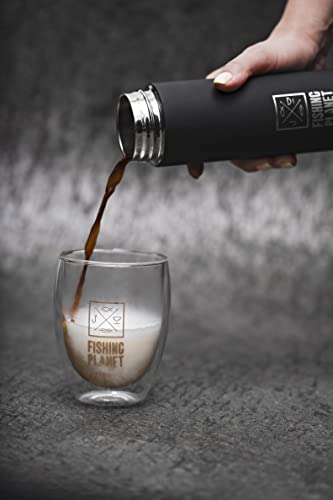 Fishing Planet Insulated Bottle - Stainless Steel Thermo Bottle 17-Ounce for Hot and cold Water Tea Coffee