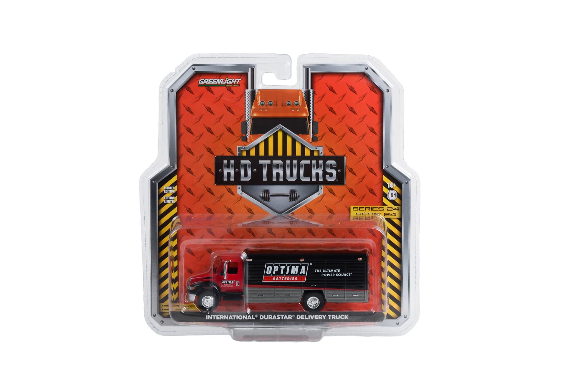 International Durastar 4400 Delivery Truck, Red - Greenlight 33240C/48-1/64 Scale Diecast Car
