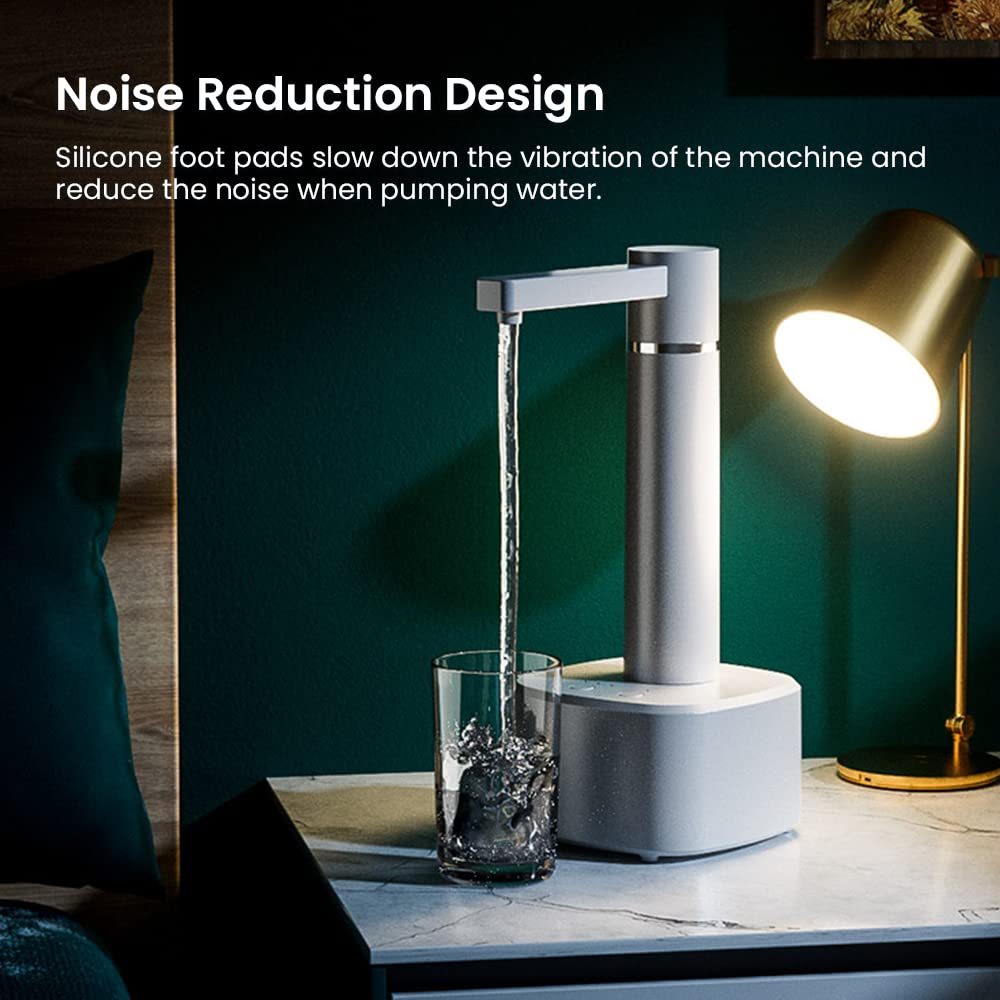 Desktop Water Dispenser for 5 Gallon Bottle, Electric Water Pump Portable USB Charging with 3 Water Jug Cap for Home, Office, Outdoor, Automatic Drinking Water Dispenser