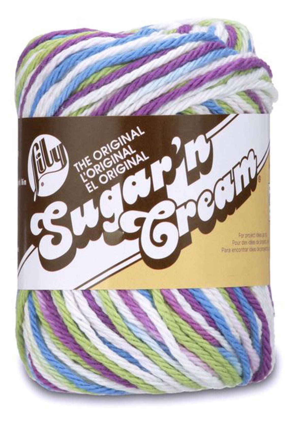 Lily Sugar 'n Cream Yarn - 100% Cotton - Assortment (Purple Pop)