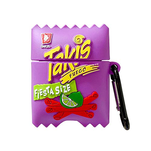 koytooy for AirPod 2nd/1st Case, Cute Unique Takis Candy Cartoon Fashion Design Airpod Protective Cover, Suitable for Girls and Boys AirPods 1/2 tective Cover Accessory Keychain. (Takis)