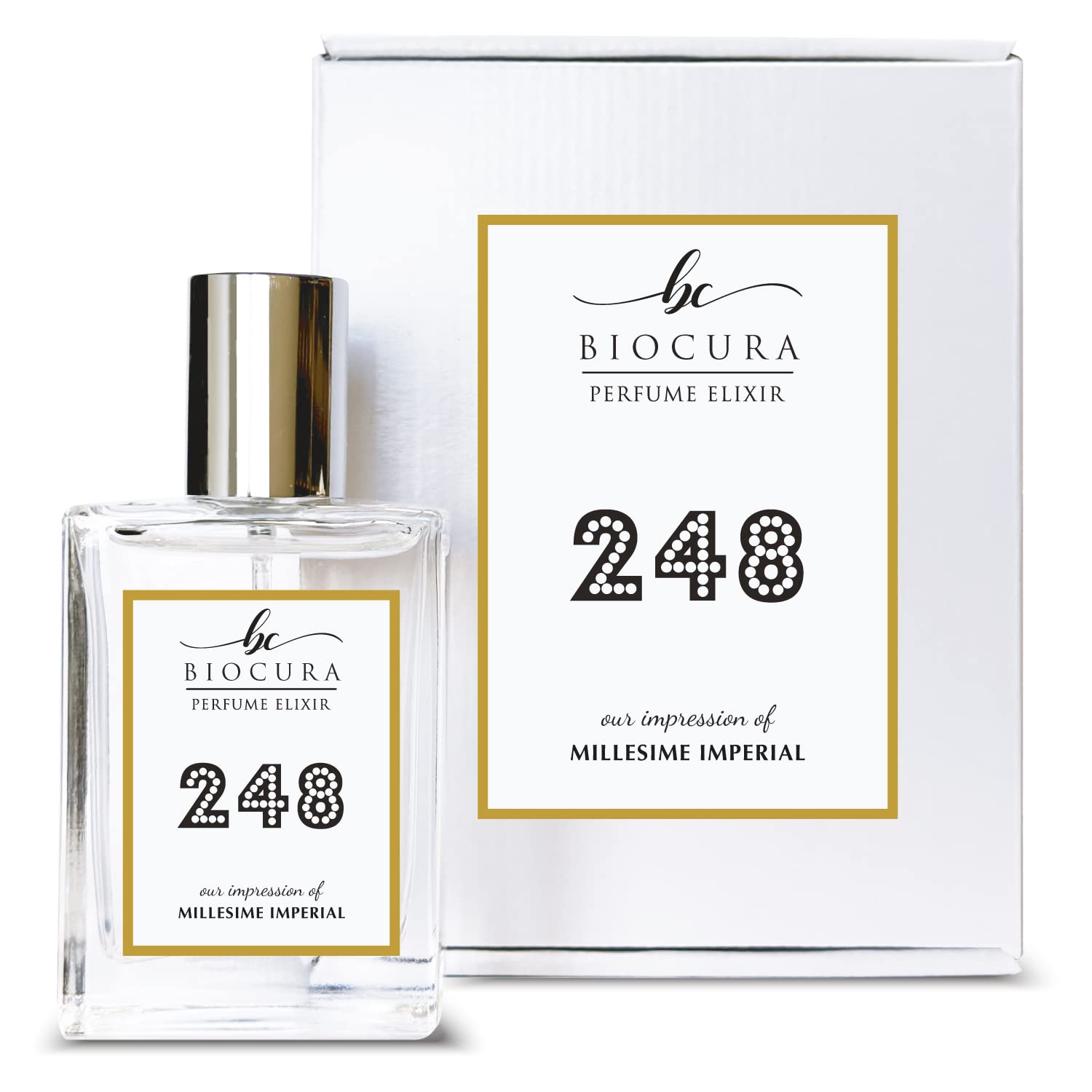 BIOCURA BC Perfume 248 Inspired by Millesime Imperial For Women & Men Replica Fragrance Dupes Eau de Parfum Spray Bottle 1.7 Fl Oz/50ml-X1