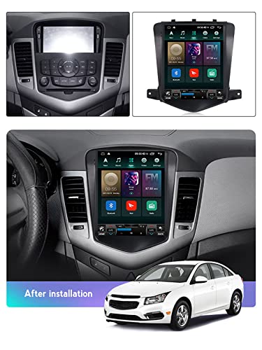 Android 11 GPS Navigation Stereo Radio 9 Inch Touch Screen Multimedia Player, for Chevy Cruze 2008-2013 Support Bluetooth/Steering Wheel Control/FHD/Reversing Camera,TS4 9836 4+64GB