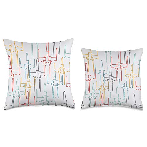 Star Wars X-Wing Starfighter Retro Print Throw Pillow