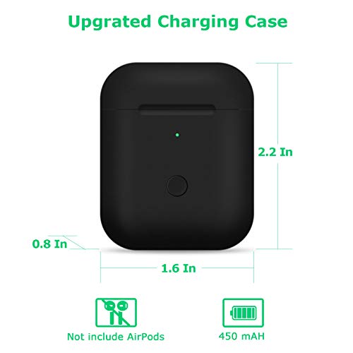 Wireless Charging Case Compatible with AirPods 1 2,Air pods Charger Case Replacement with Bluetooth Pairing Sync Button,no Aipods
