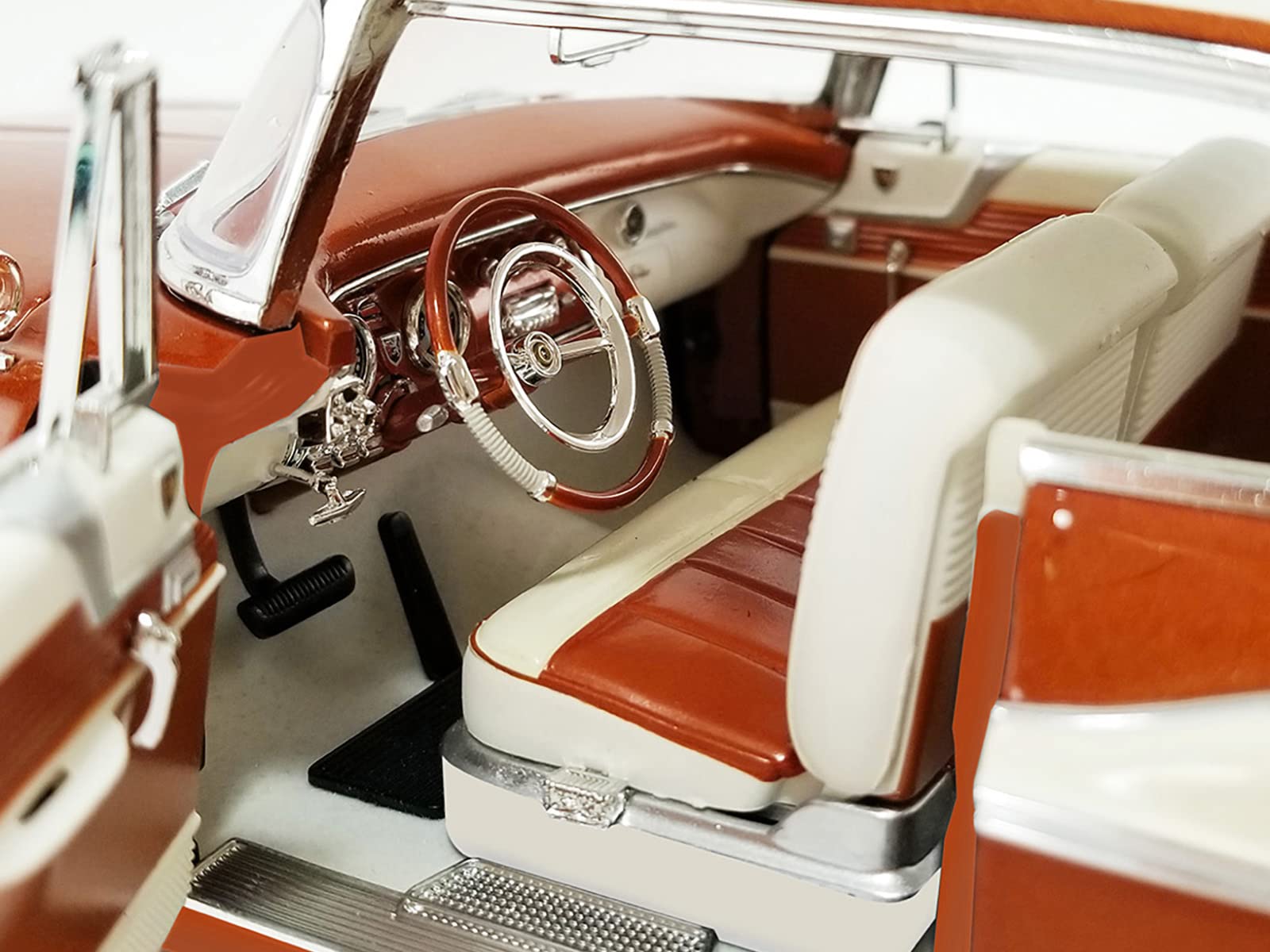 1956 Chrysler New Yorker St. Regis Copper Met. w/White & Copper Interior Ltd Ed to 198 pcs 1/18 Diecast Model Car by Acme A1809009