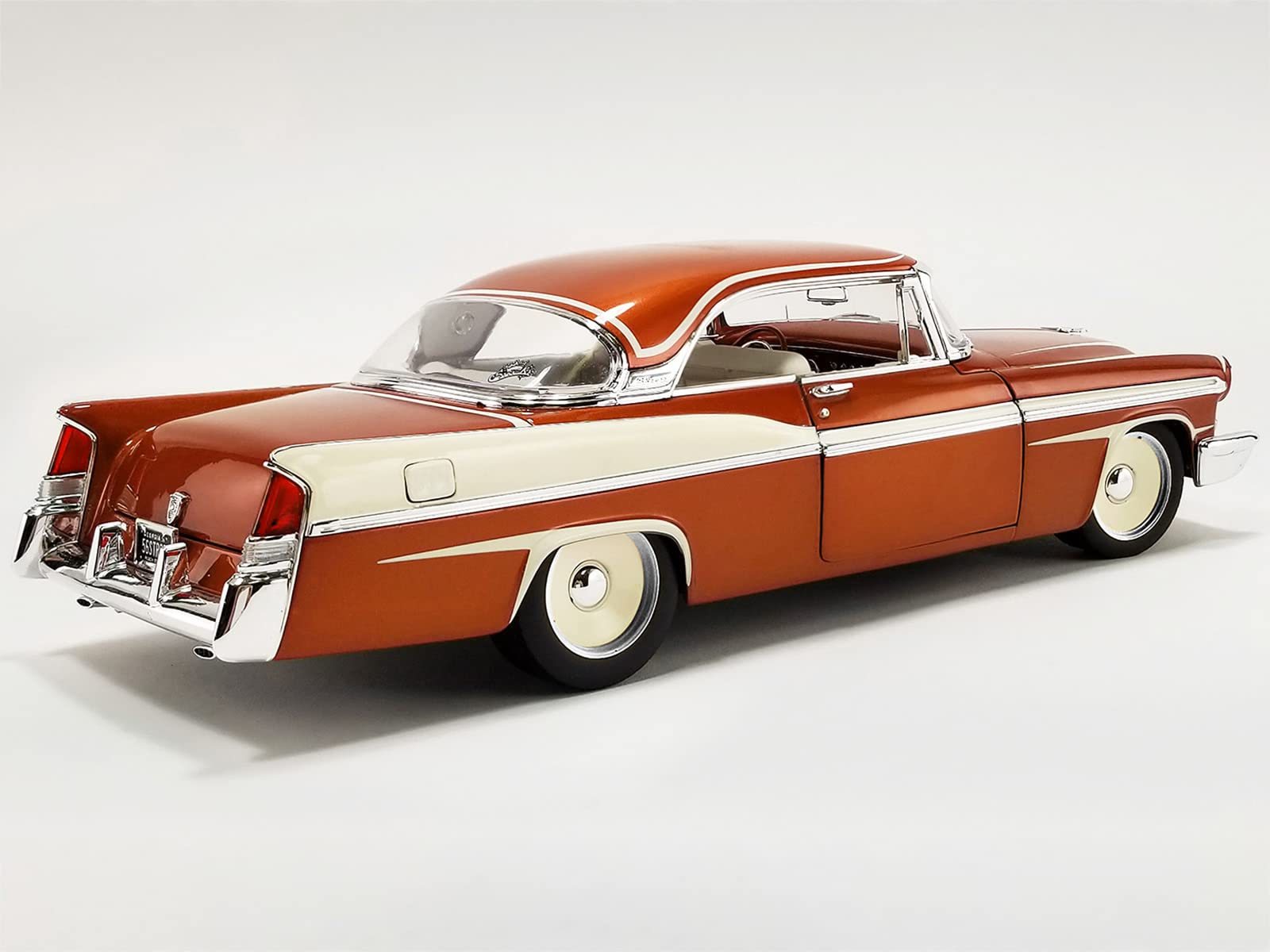 1956 Chrysler New Yorker St. Regis Copper Met. w/White & Copper Interior Ltd Ed to 198 pcs 1/18 Diecast Model Car by Acme A1809009
