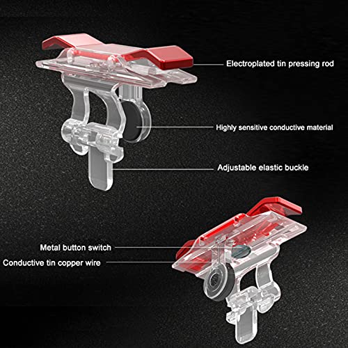 schicj191mm Mobile Game Direction Shooting Controller,Game Controller Gamepad Left Right Mobile Phone Gaming Triggers for PUBG,More Game