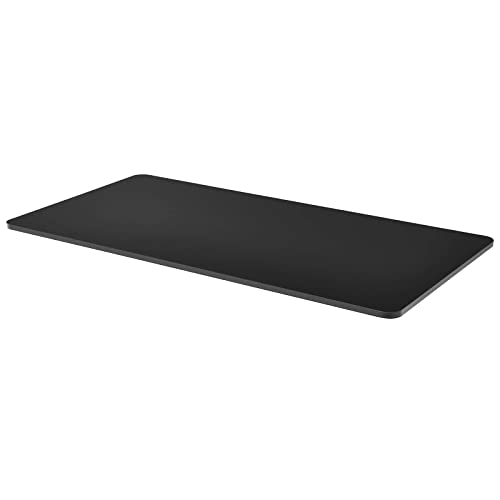 Tangkula 55 x 28 Inches Universal Relevance Table Top, Solid One-Piece Wooden Desktop for Height Adjustable Electric Standing Desk Frame, RectangularĀ CountertopĀ forĀ StandĀ Up Desk (Black)