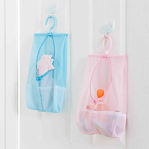 Wall Hanging Clothes Laundry Bag Mesh Organizer Sundries Toy Pouch