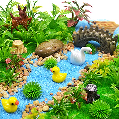 100pcs Model Trees Miniature Plants Fairy Garden Trees Model Scenery Artificial Wargame Trees Model Railroad Scenery Diorama Supplies Scenery Landscape