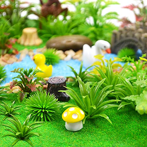 100pcs Model Trees Miniature Plants Fairy Garden Trees Model Scenery Artificial Wargame Trees Model Railroad Scenery Diorama Supplies Scenery Landscape