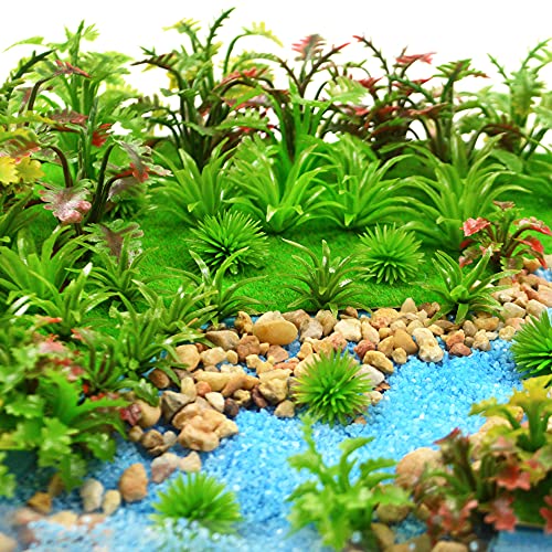 100pcs Model Trees Miniature Plants Fairy Garden Trees Model Scenery Artificial Wargame Trees Model Railroad Scenery Diorama Supplies Scenery Landscape
