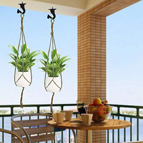 Alovexiong 8 Set/32Pcs Swag Ceiling Hooks Heavy Duty Swag Hook with Hardware for Hanging Plants Ceiling Installation Cavity Wall Fixing