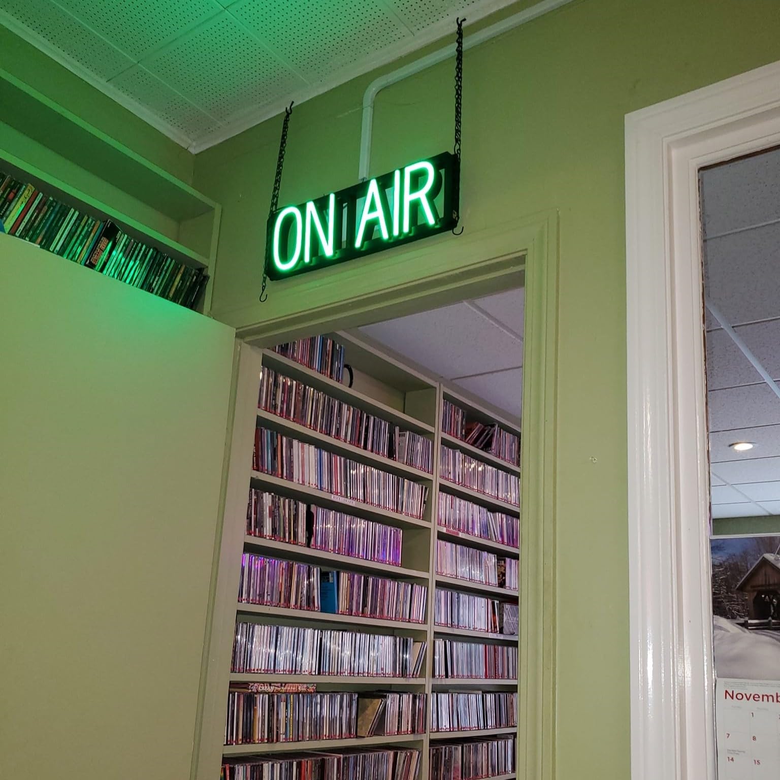 SpellBrite LIVE Sign for Businesses | Broadcasting-Related Signs with Neon Look, Blue LED Light | 13.7" x 6.3"