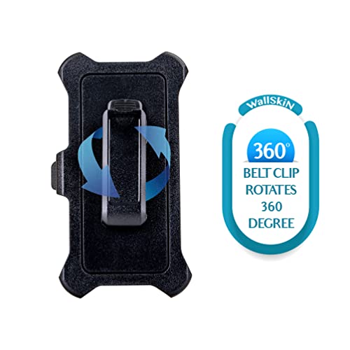 WallSkiN 2 Pack Replacement Belt Clip Holster for Samsung Galaxy S21 OtterBox Defender Series Case | Clip for Belt Holder (Case Not Included)