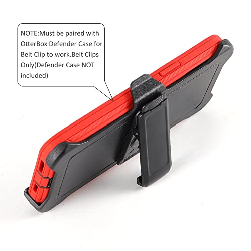 WallSkiN 2 Pack Replacement Belt Clip Holster for Samsung Galaxy S21 OtterBox Defender Series Case | Clip for Belt Holder (Case Not Included)