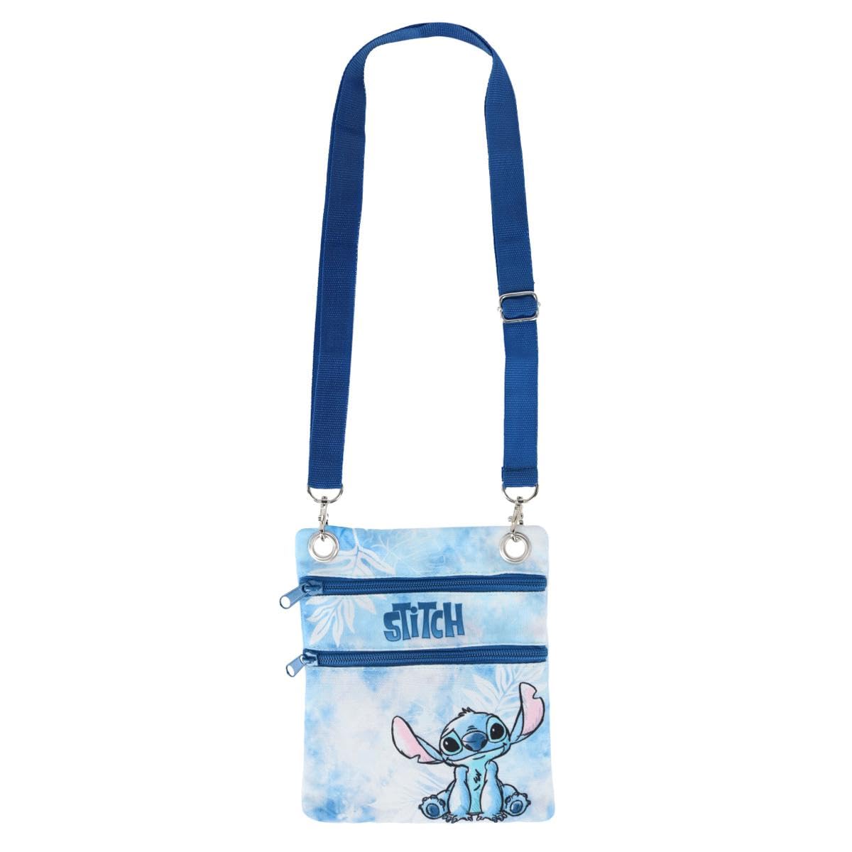 Disney Passport Bag Crossbody Travel Stitch Sitting