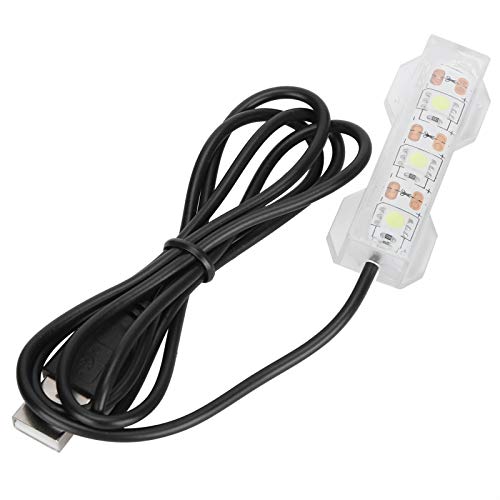 GLOGLOW Aquarium Light, Soft USB Small Aquarium Water Plant Light Light Weight Desktop Fish Tank Mini Decoration LED Lamp 6x2cm/2.4x0.8in