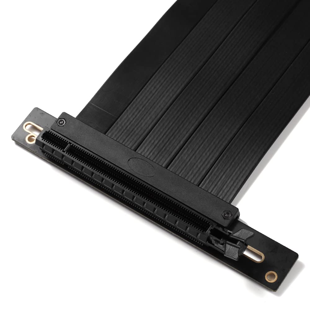 Formulamod Vertical GPU Mounting Bracket Graphics Card Holder Kit with PCI-E 4.0 x16 Riser Cable 90 Degree Right Angle 20cm (Black)