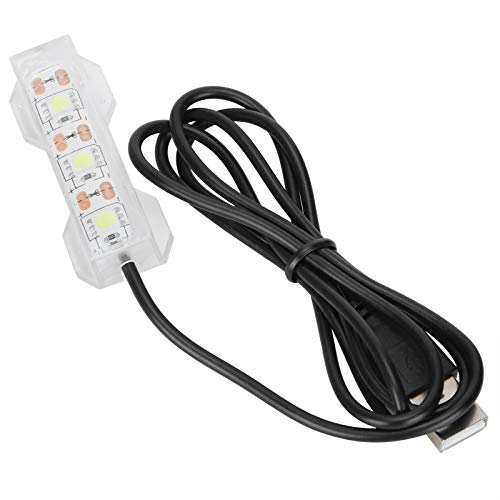 GLOGLOW Aquarium Light, Soft USB Small Aquarium Water Plant Light Light Weight Desktop Fish Tank Mini Decoration LED Lamp 6x2cm/2.4x0.8in