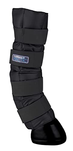 LeMieux Arctic Ice Therapy Horse Boots - Protective Gear and Training Equipment - Equine Boots, Wraps & Accessories (Black - OneSize)