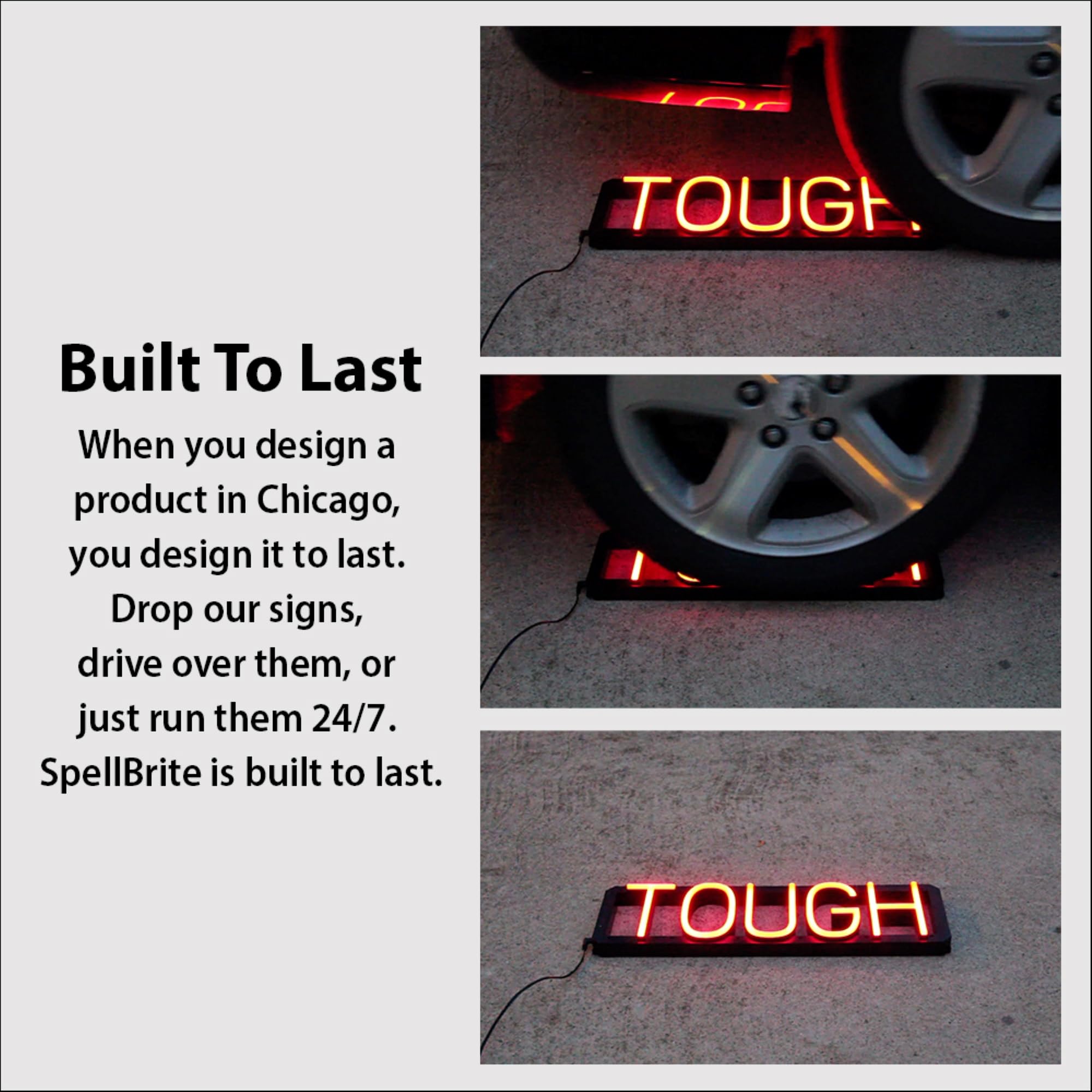 SpellBrite TEQUILA Sign for Bars & Liquor Stores | Alcohol-Related Signs with Neon Look, Red LED Light | 24.9" x 6.3"